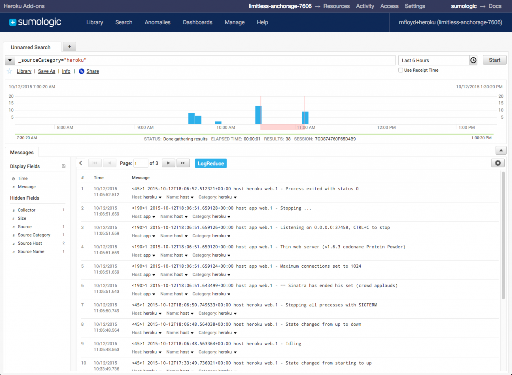 Heroku Add On For Sumo Logic Quick Start Sumo Logic수모로직
